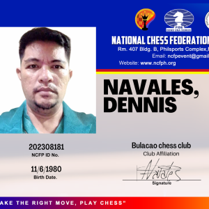 Dennis navales Chess training online tutor ₱ 20 - ₱ 30/hour